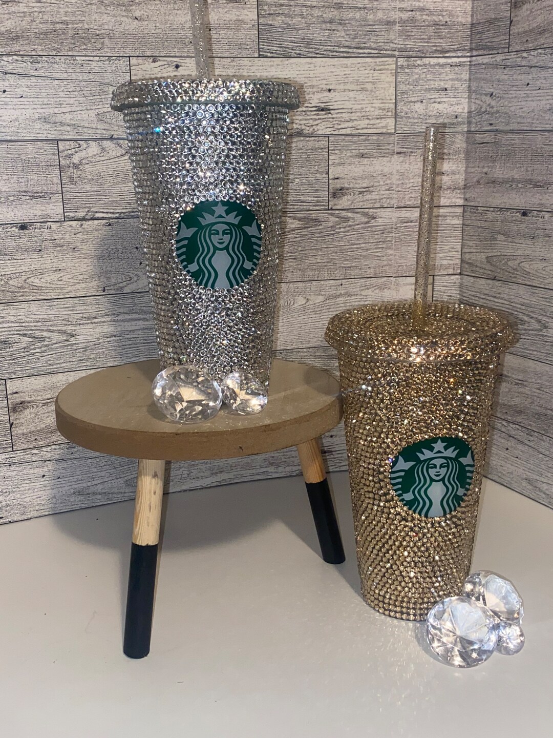 Shine Bright Like A Diamond, Blinged 24oz Cold Cup - Etsy