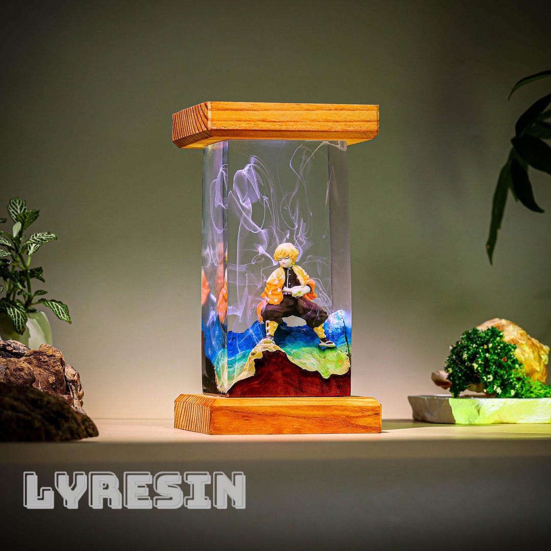 Custom ANIME Resin Lamp, Demon Night Light, Personalize Night Lamp ...