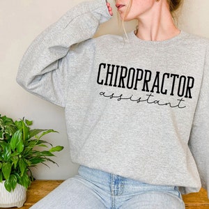 Cute Chiropractor Assistant Sweatshirt, Chiropractor Shirt, Chiro Team ...