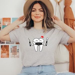 Dentist Tooth Shirt, Dental Student Gift, Dental Hygienist Shirt ...