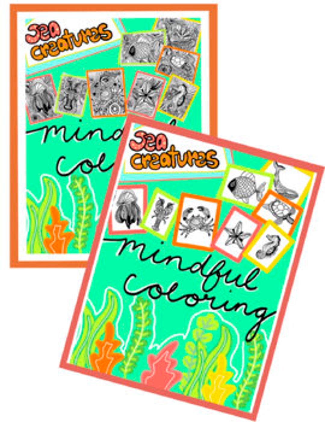Mindful Coloring: SEA CREATURES bundle - Etsy