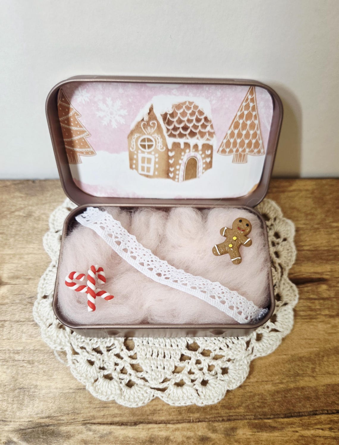 Handmade Mouse House With Sleeping Wool Mouse | Winter Wonderland ...
