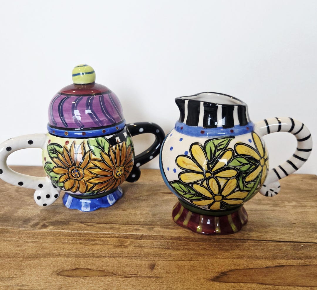 Vintage Creamer and Sugar Bowl Set From Prospero Designworks | Vibrant ...
