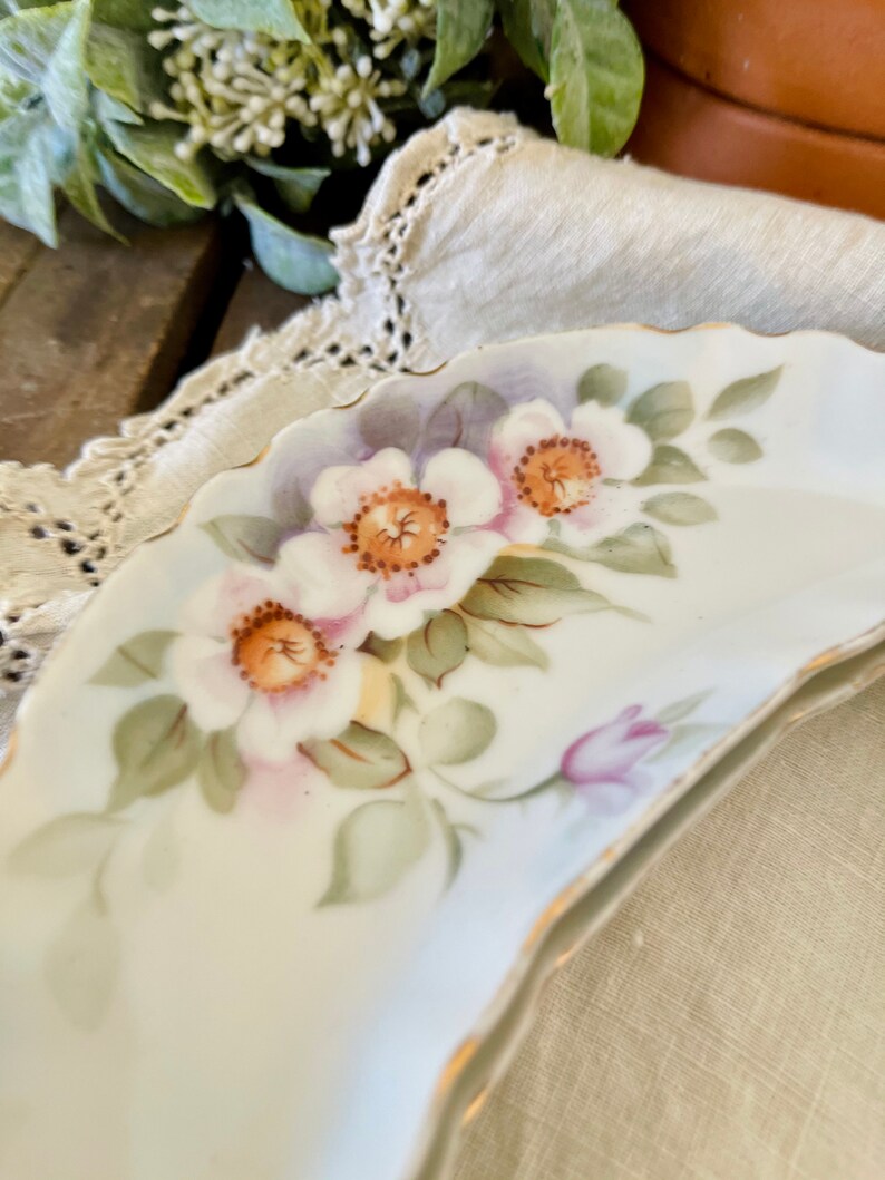 Pair of Vintage Bone Dishes by Lefton China Magnolia Pattern - Etsy