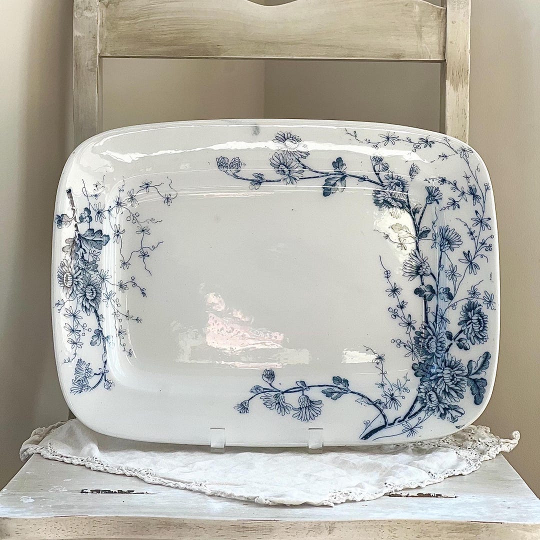 Antique Ironstone Platter by W. H. Grindley & Co Tunstall, England ...