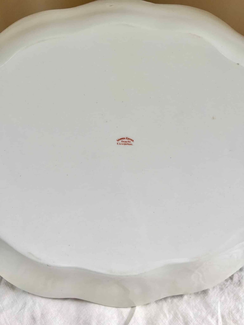 Antique Pheasant Platter by R K Beck for Warner Keffer China Co - Etsy