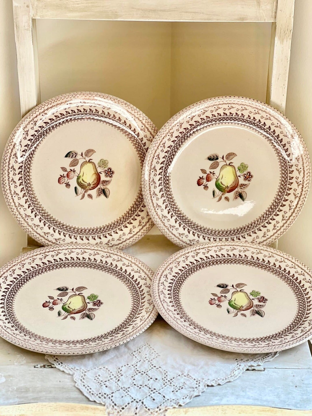 Set of 4, Vintage Johnson Bros fruit Sampler Dinner Plates - Etsy