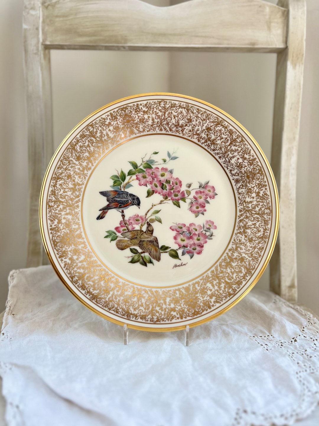 Vintage Lenox Boehm Bird Plate, American Redstart 1975, Collectable ...