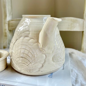 Vintage Studio Pottery Teapot With Seashell Design, Signed Studio ...