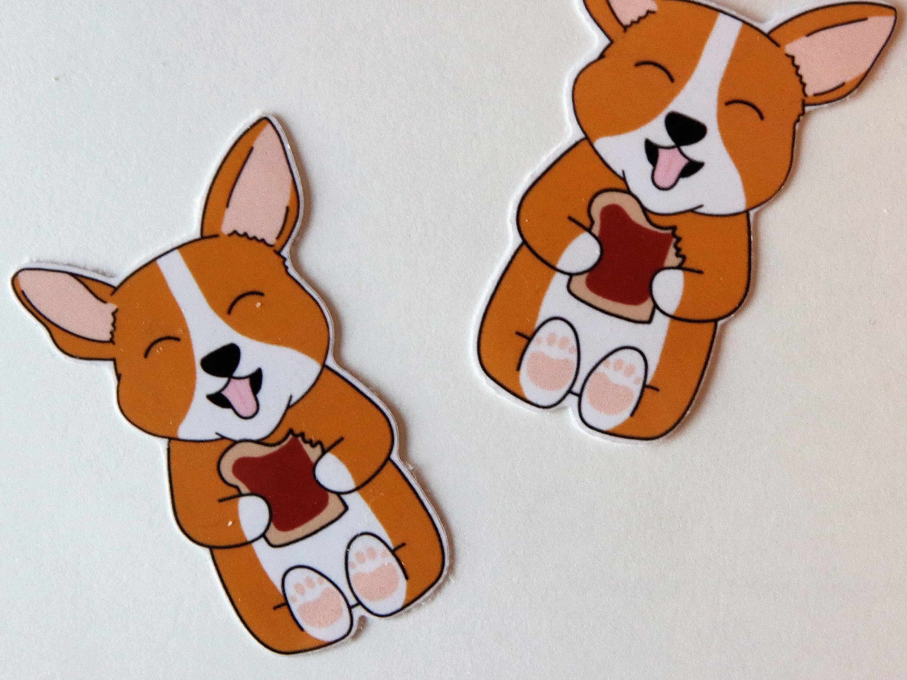 Cute Corgi Sticker Pack Corgi Boba Corgi Latte Corgi - Etsy