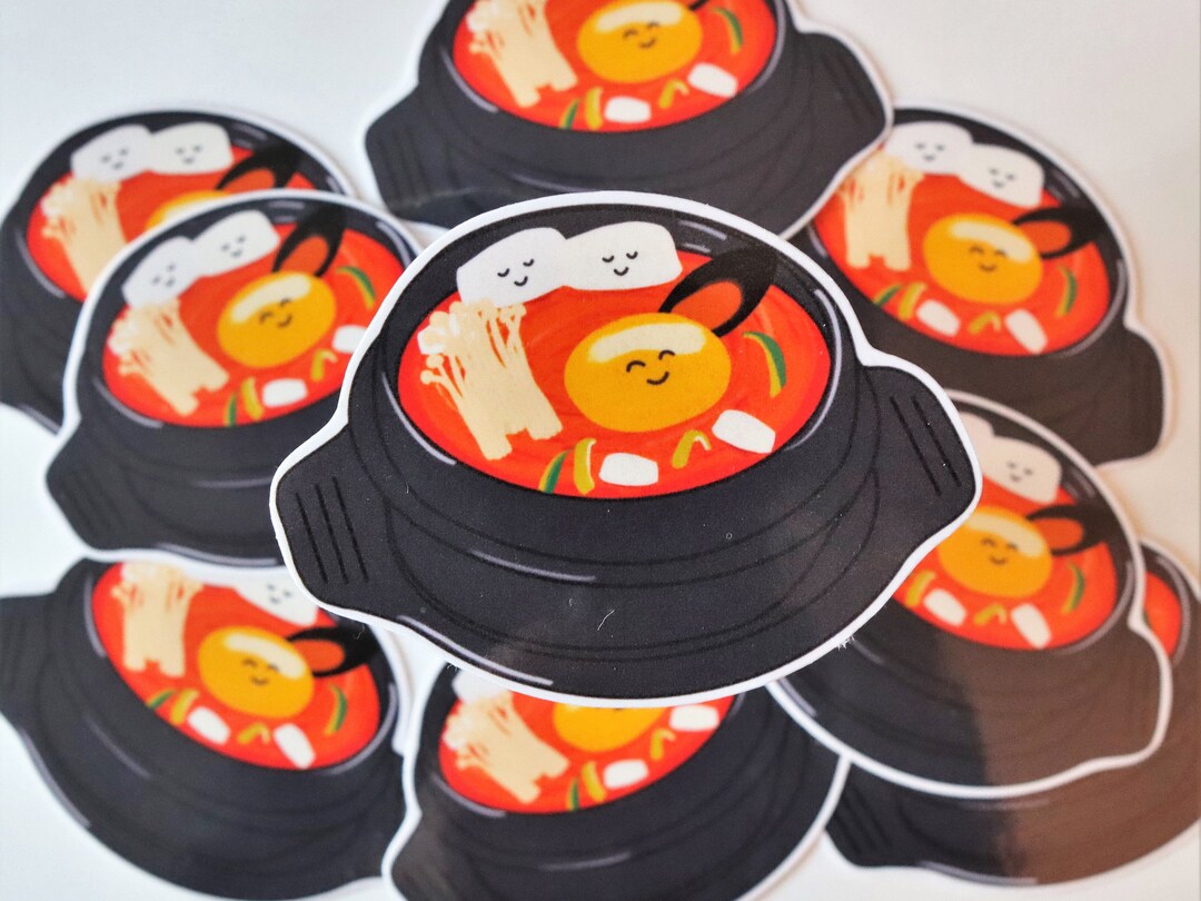 Korean Asian Food Sticker, Soondubu Tofu Soup - Etsy
