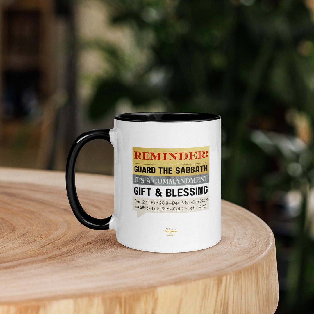 Sabbath Reminder | Mug With Color Inside - Etsy