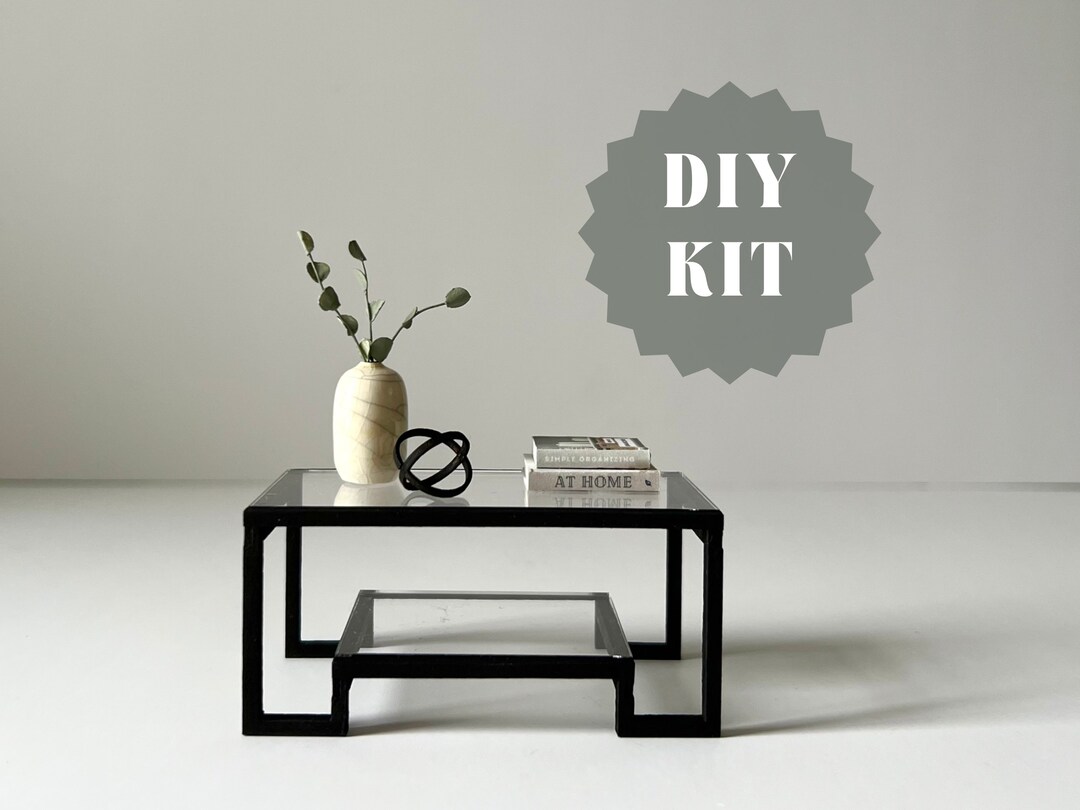 Miniature Willa Coffee Table, Dollhouse Coffee Table Kit, 1:12 DIY Scale Furniture, Acrylic ...