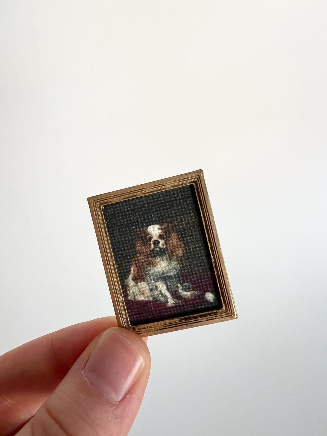 Miniature Dog Art Print, Dollhouse Decor, 1:12 Scale Art, Dollhouse ...