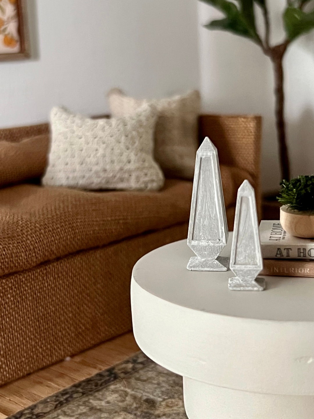 Miniature Obelisk Decor Set, Dollhouse Decor, 1:12 Scale Dollhouse ...