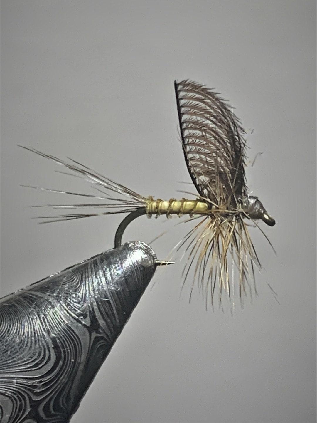 Six (6) Single Wing PMD (sulfur) Dry Flies, Size 16, Free Shipping, A10 ...