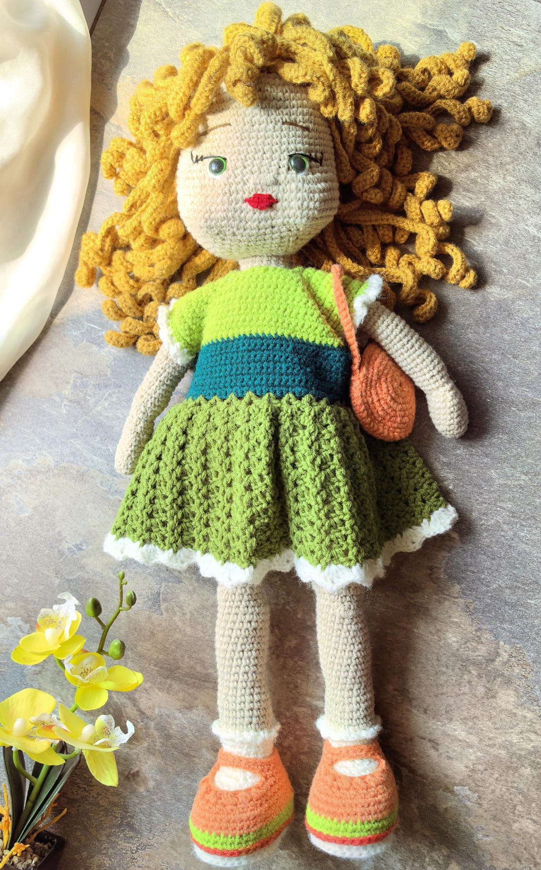 Crochet Big Doll, Hand Made Crochet Doll Finished, Crochet Doll for ...