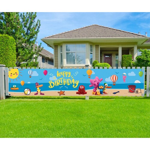 Pocoyo Happy Birthday Banner Customizable - Etsy