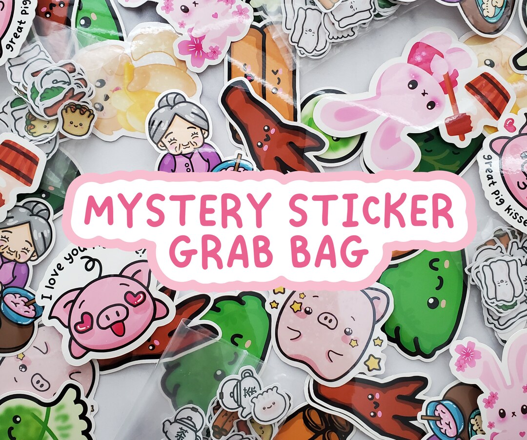 Kawaii Sticker Grab Bag, Animal Food Stickers, Stationery Gift - Etsy
