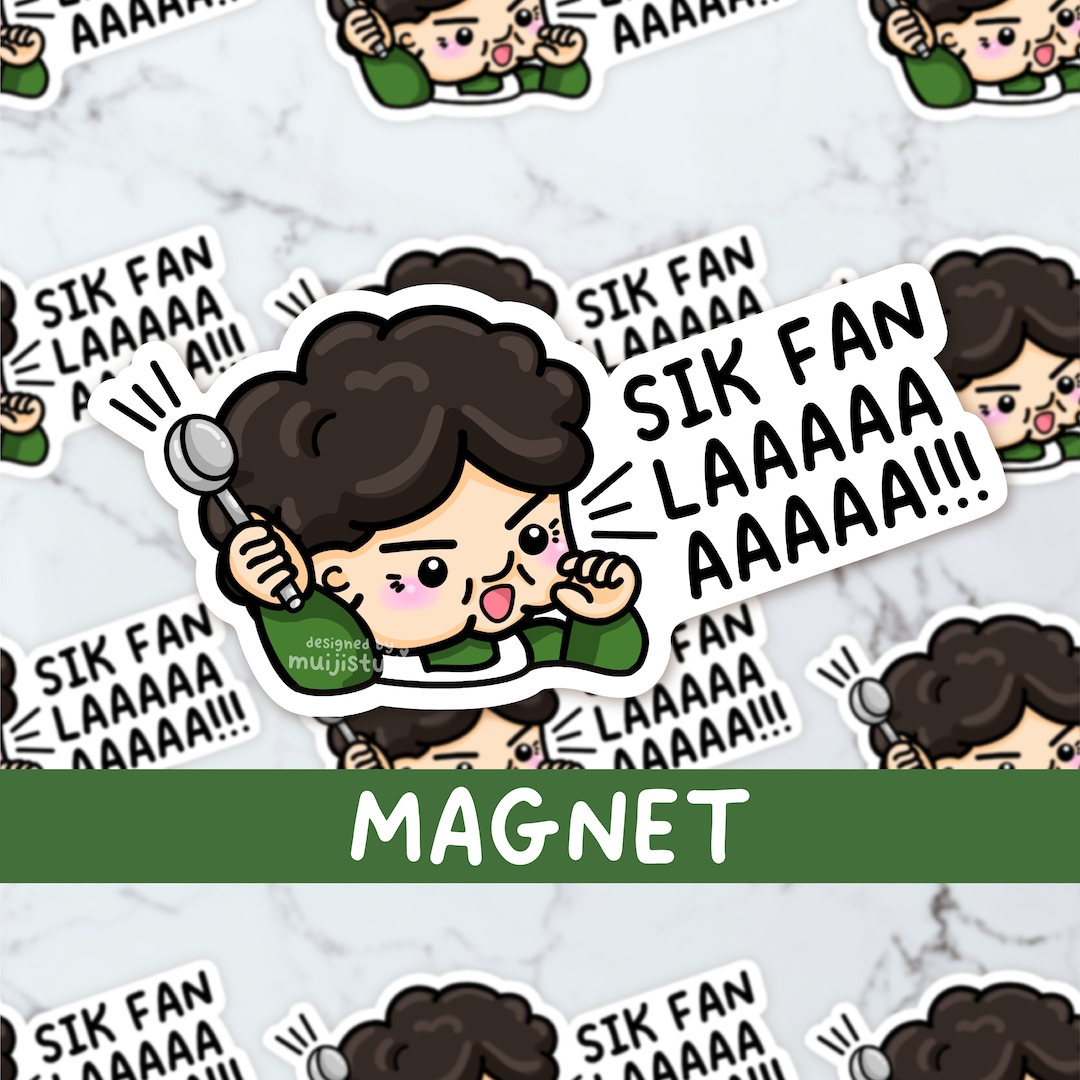 Sik Fan La Magnet: Cantonese Foodie Humor, Asian Kitchen Decor - Etsy