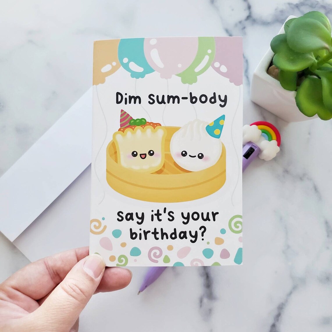Dim Sum-body Say It's Your Birthday Card Dim Sum - Etsy