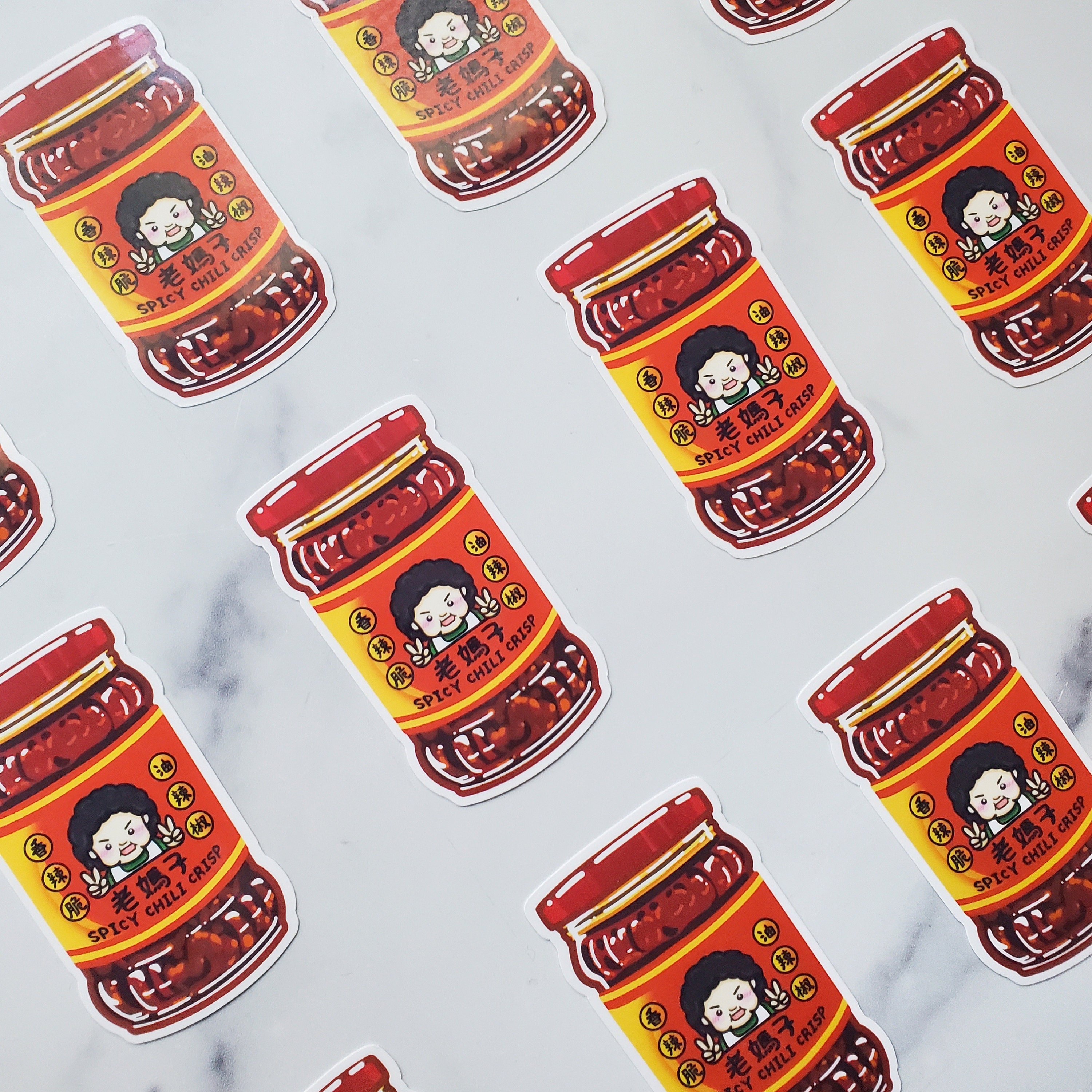 Lao Ma Zi Spicy Chili Crisp Sticker Chinese Mom Sticker Mom - Etsy