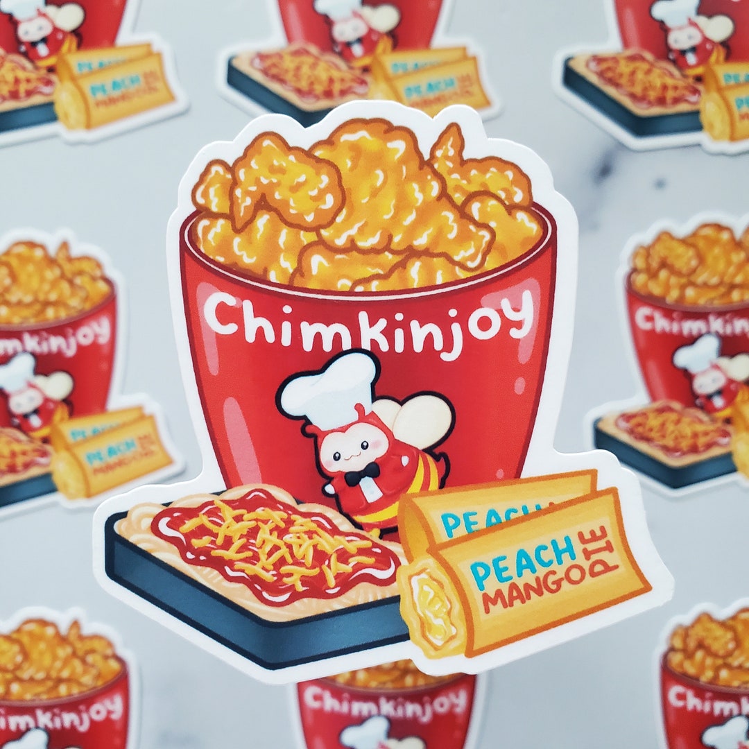 Chimkinjoy Sticker, Fried Chicken Sticker, Filipino Sticker, Filipino ...