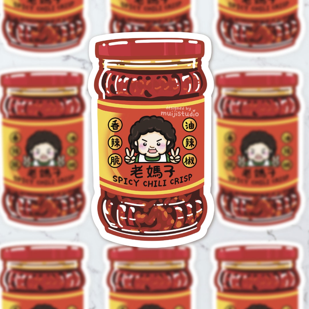 Lao Ma Zi Spicy Chili Crisp Sticker, Chinese Mom Sticker, Mom Sticker ...