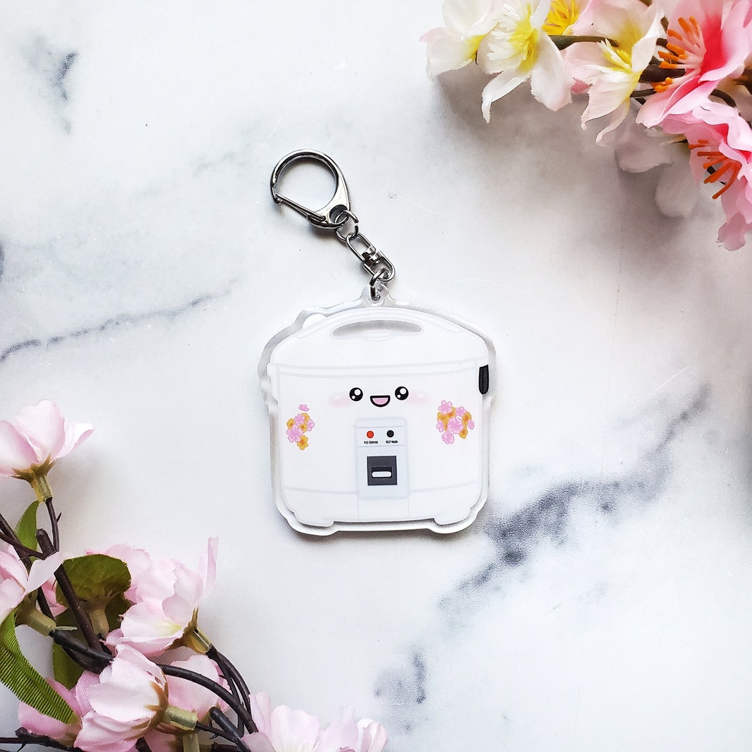 Rice Cooker Acrylic Keychain, Rice Cooker Keychain, Rice Keychain, Rice ...