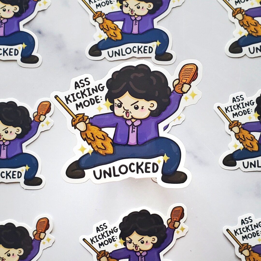 Kick Ass Granny Sticker, Chancla, Asian Grandma Mom Aapi Mother ...