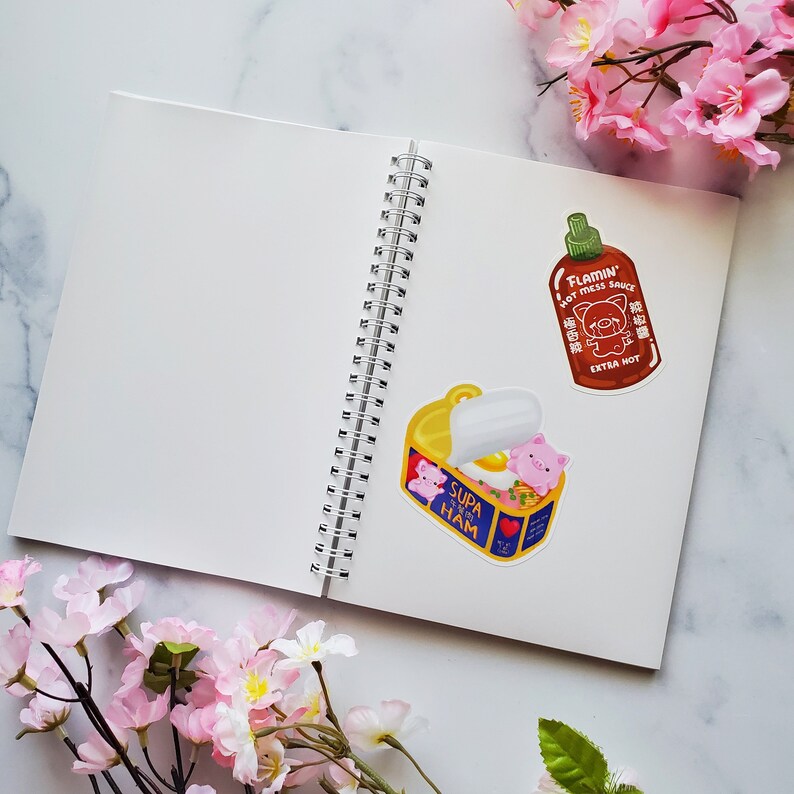 Stabby Piggy Reusable Sticker Book, Sticker Collector, Sticker Lover ...
