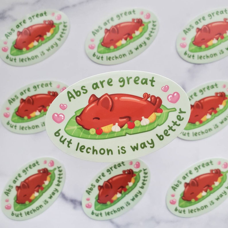 Lechon is Better Sticker Lechon Sticker Filipino Sticker - Etsy