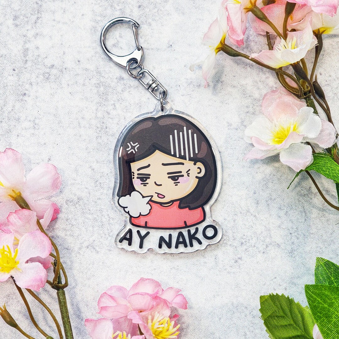Ay Nako Acrylic Keychain, Filipino Mom Keychain, Filipino Keychain ...