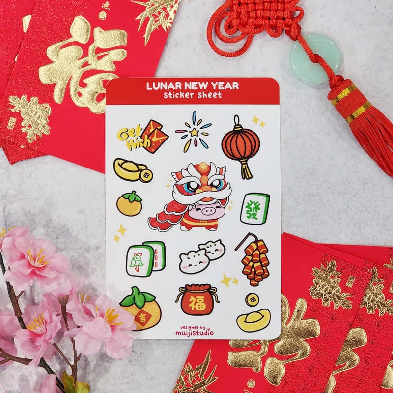 Chinese Stickers - Etsy