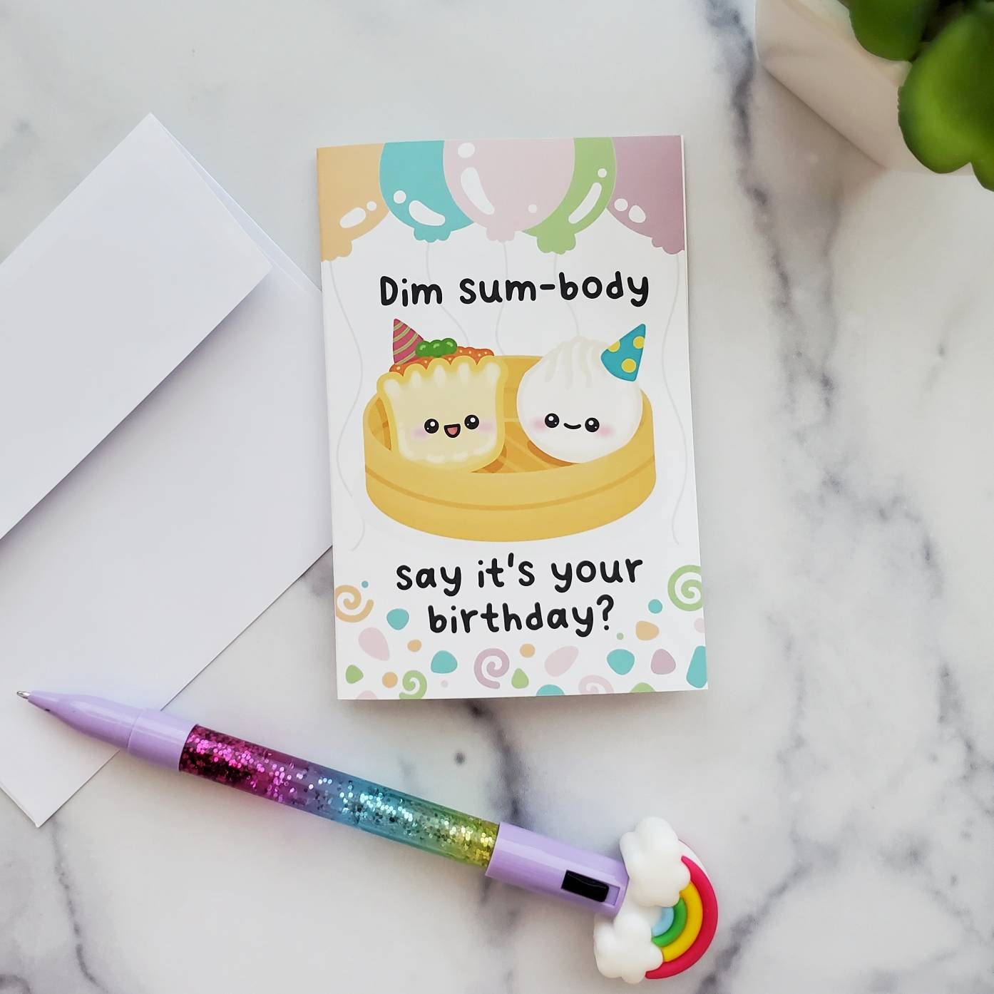 Dim Sum-body Say It's Your Birthday Card Dim Sum - Etsy