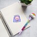 Busy Doing Nothing Sticker Piggy in a Blanket Sticker Piglet Pig Animal ...