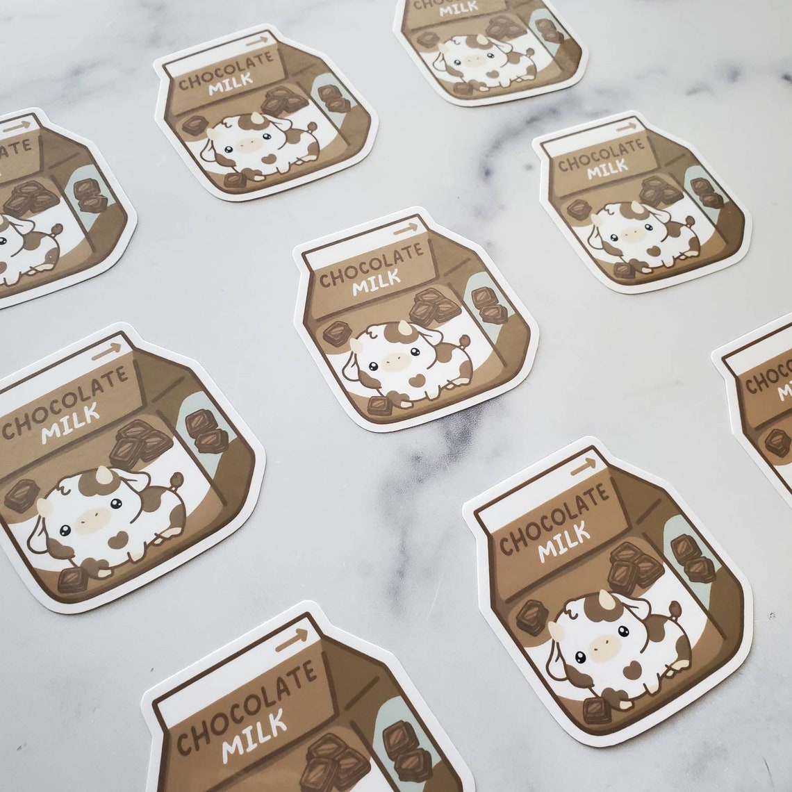 Cute Chocolate Cow Milk Sticker Milk Lover Dairy Lover - Etsy