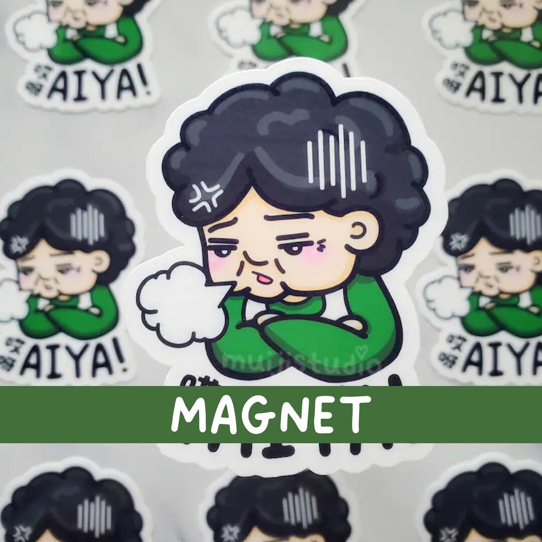 Aiya Magnet, Chinese Mom Magnet, 哎呀, Cantonese Family, Refrigerator ...