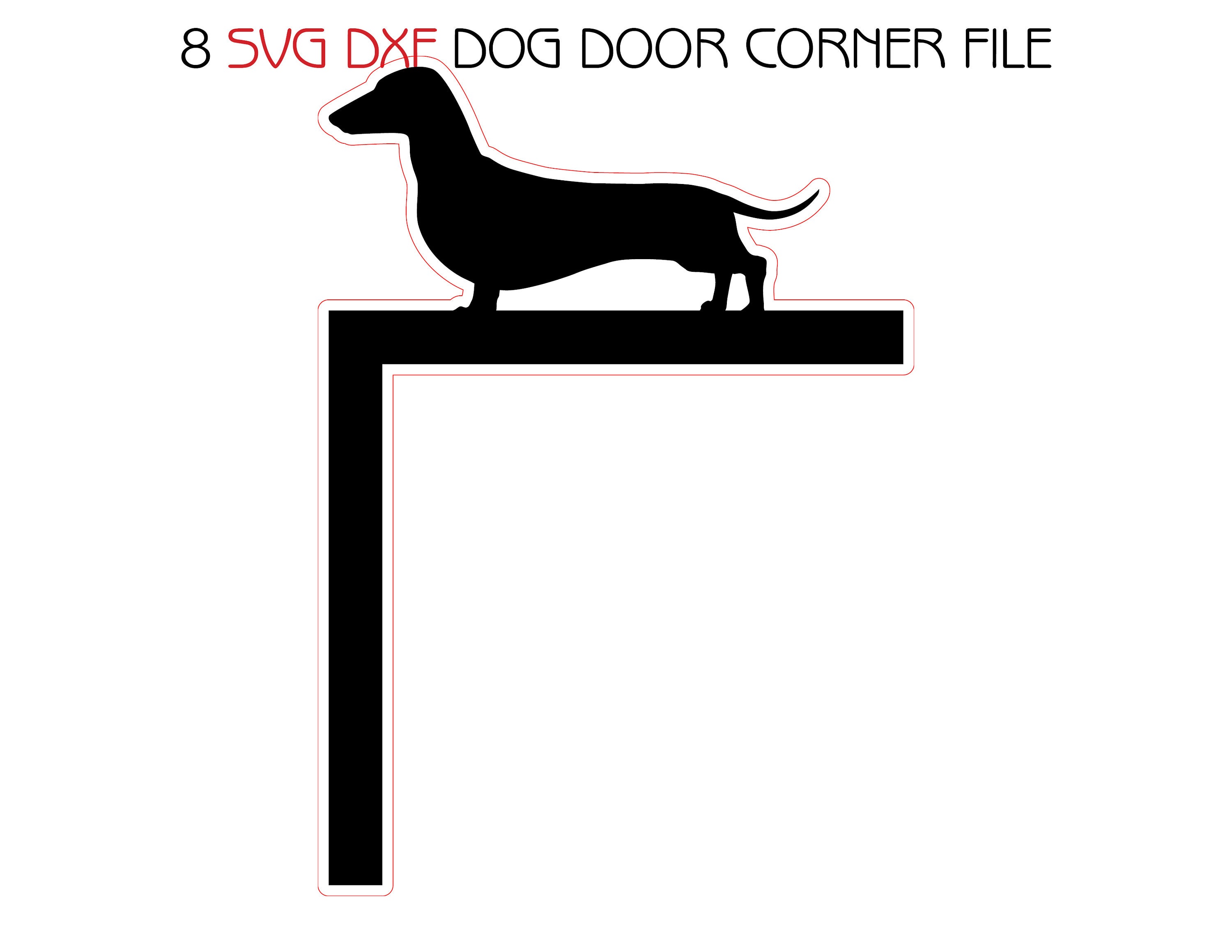 8 Svg Dxf Dog Door Corner Topper Bundle Wall Decor Frames Wood - Etsy ...
