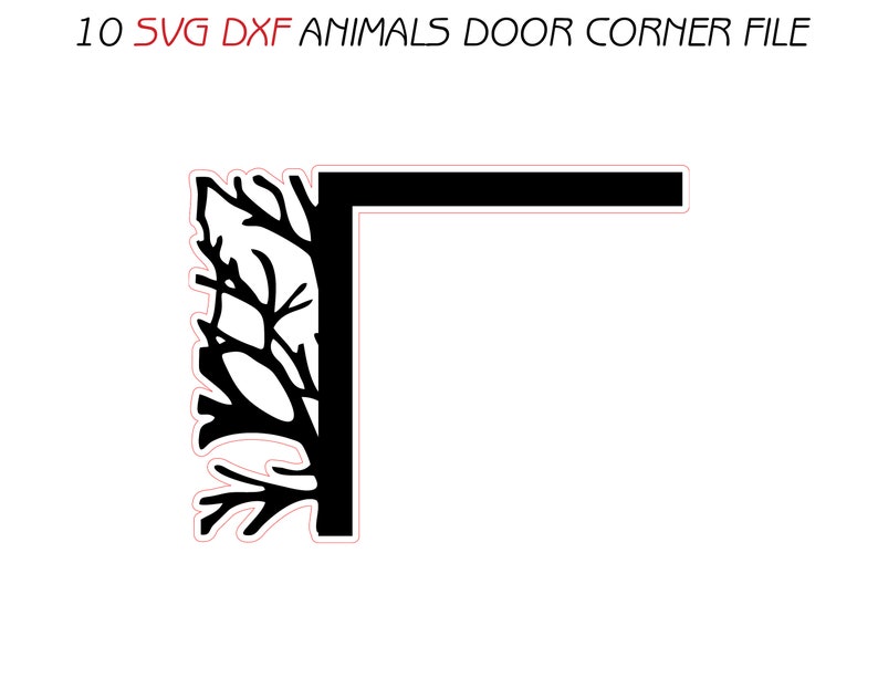 10 Svg Dxf Nature Door Corner Topper Bundle Wall Decor Frames Wood ...