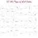 50 SVG DXF State of USA Maps for Laser Cut Engrave Projects - Etsy