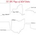 50 SVG DXF State of USA Maps for Laser Cut Engrave Projects - Etsy