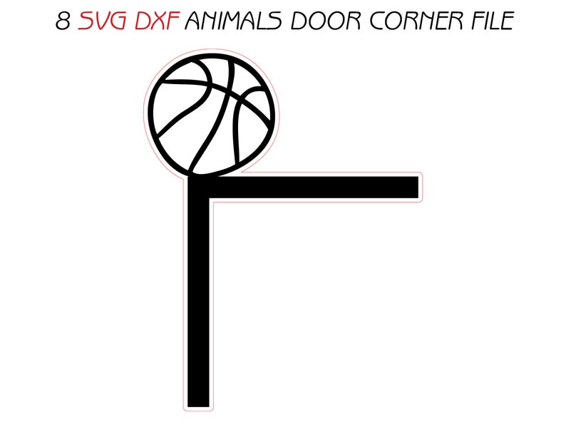 8 Svg Dxf Sports Characters Door Corner Topper Bundle Wall Decor Frames ...