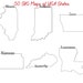 50 SVG DXF State of USA Maps for Laser Cut Engrave Projects - Etsy