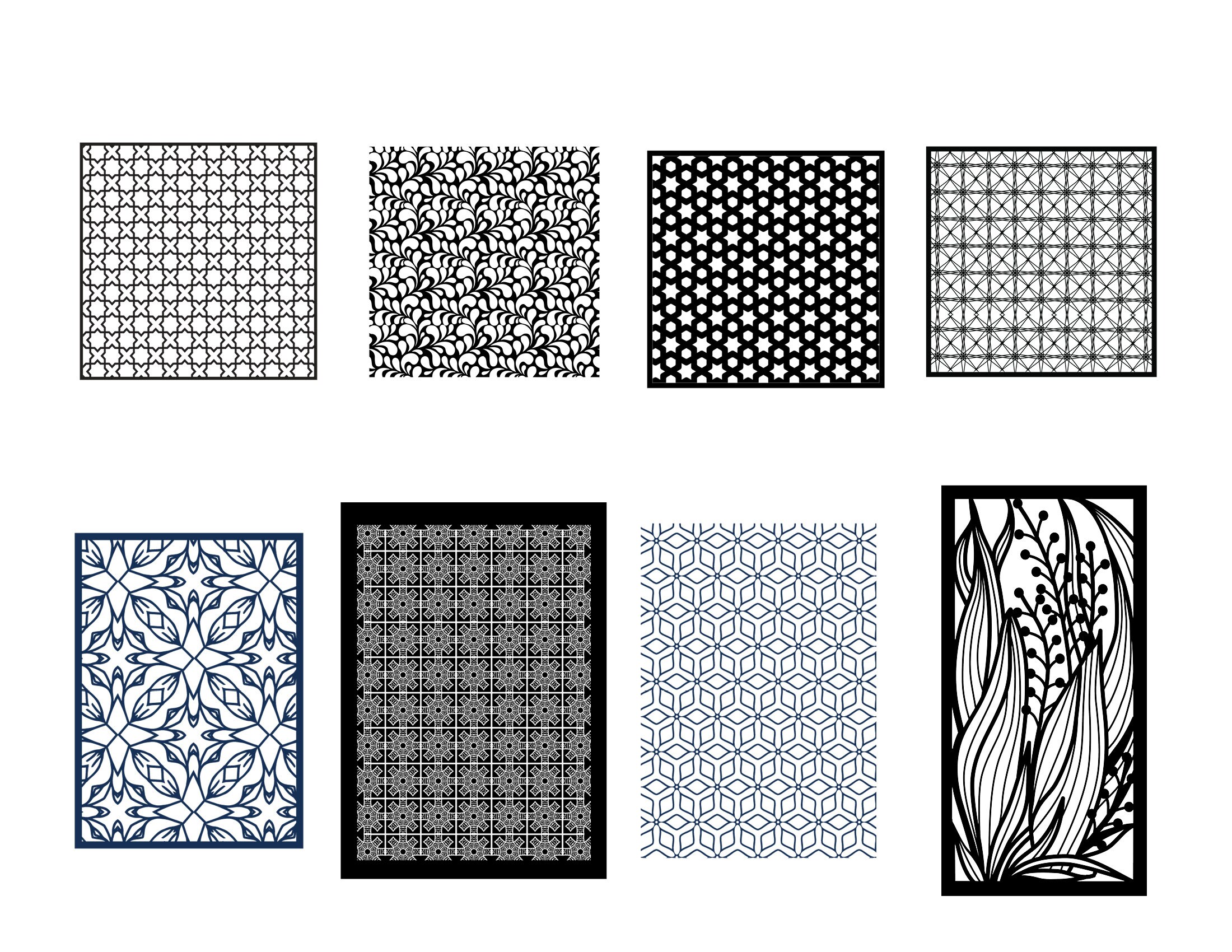 60 SVG DXF Wall Panel Ocean Sea Bundle for Metal Plasma Laser - Etsy