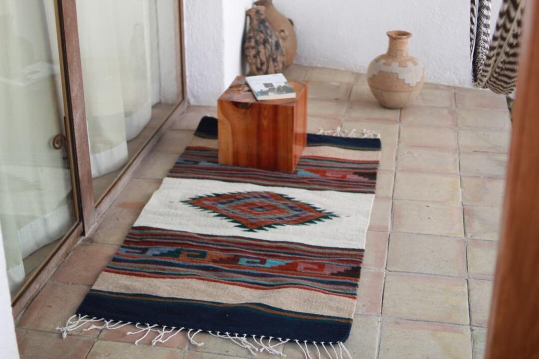 Monte Albán Rug / Hand Woven/ Zapotec Design - Etsy