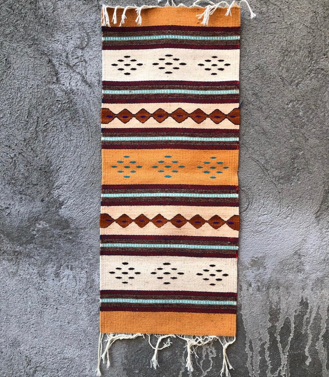 Rains and Mountains Design / Oaxaca Mexico / Sheep Wool Rug/ - Etsy