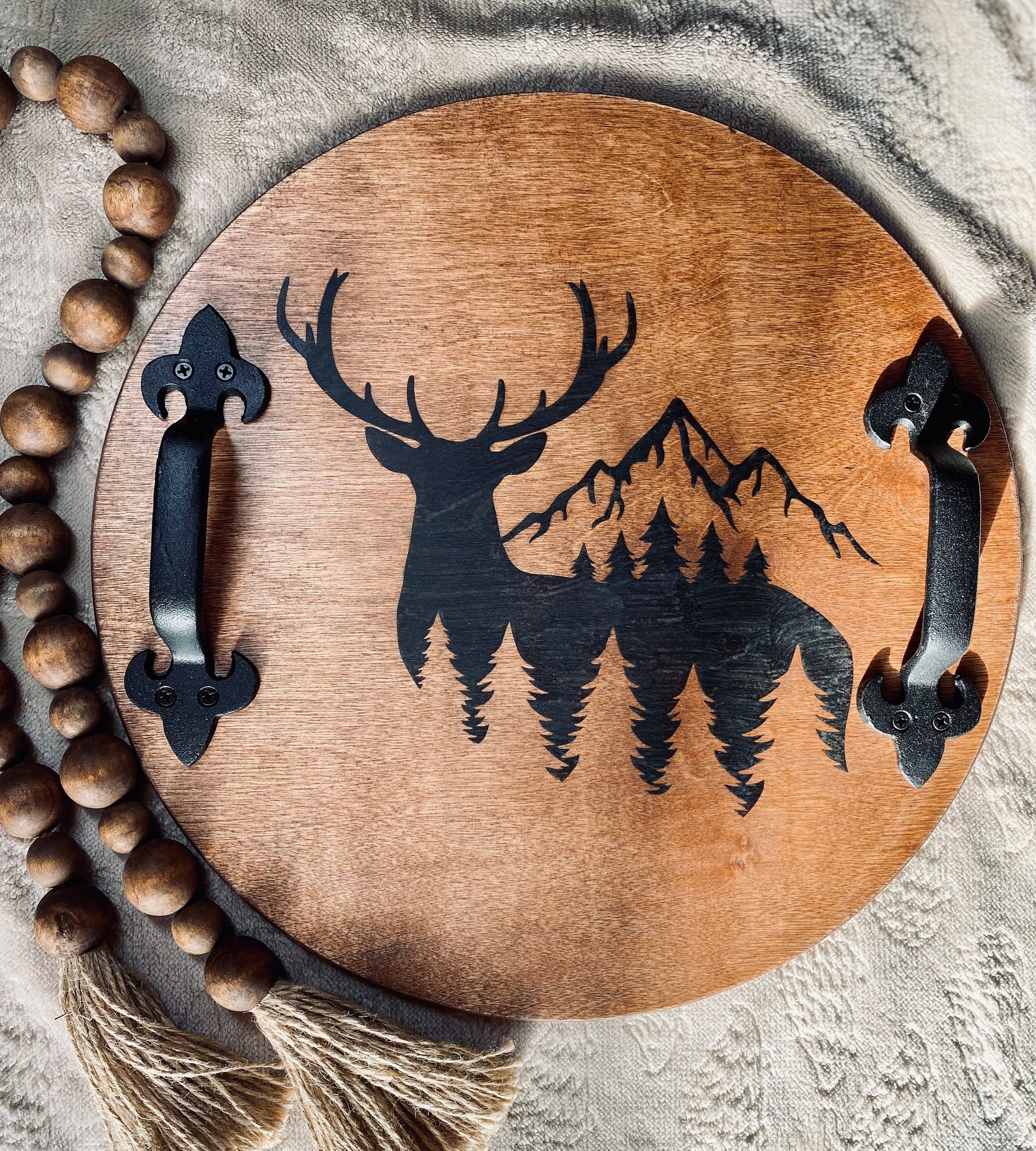 Fathers Day BBQ Gift Wood Serving Tray Hunter Gift for Man - Etsy