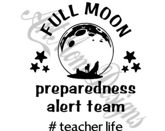 Full Moon Alert - Etsy