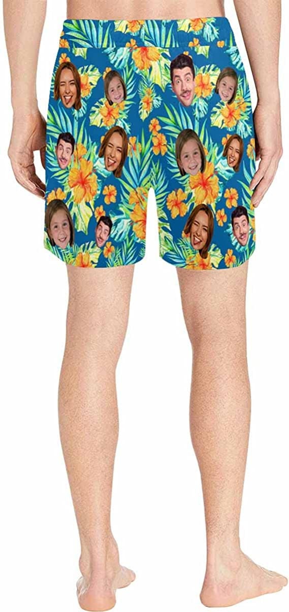 Custom Face Swim Trunk Personalized Photo Men's Beach Swim - Etsy
